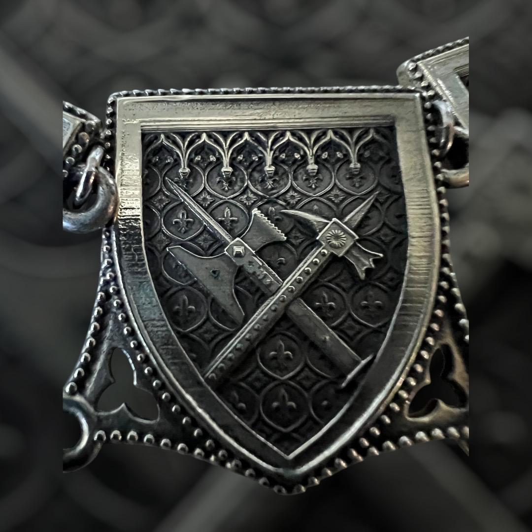 Nickel-silver Medieval Livery Collar: Fiore Dei Liberi Theme, SCA HEMA ...