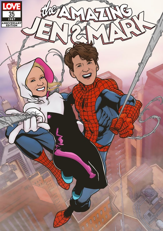 Spiderman wedding comic 60 photos - Astyledwedding.com