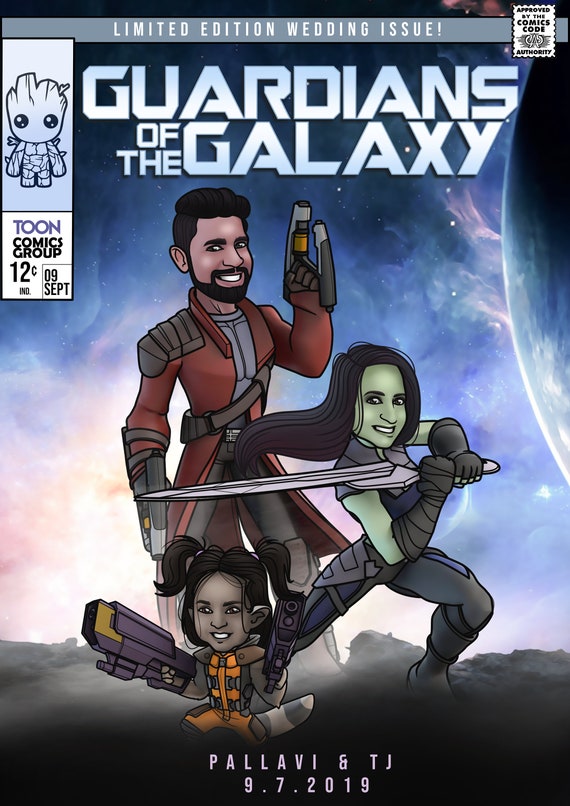 Family Superhero Caricature / Family Comic Book Cover / Hero - Etsy