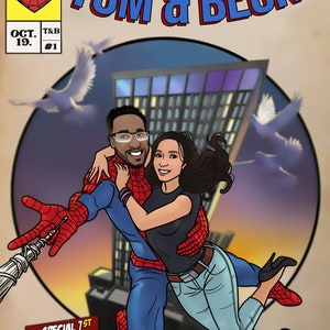 Custom Personalized Comic Book Cover for Two People - Perfect for ...