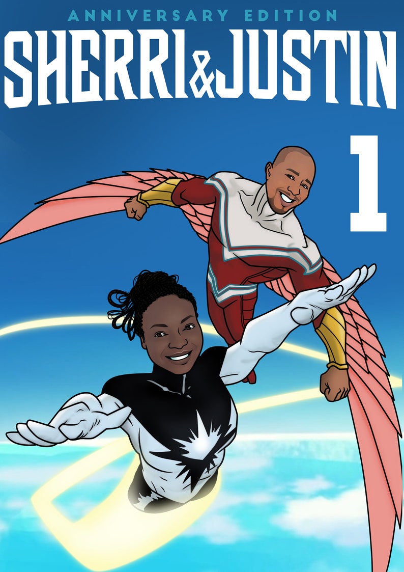 Custom Superhero Couple Portrait | X-men Comic Art (digital Download ...