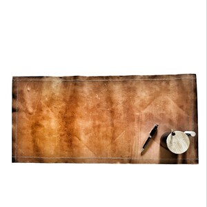 Leather Desk Pad With Embroidery Custom Desk Mat Personalized Leather ...