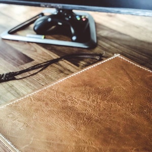 Leather Desk Pad With Embroidery Custom Desk Mat Personalized Leather ...