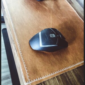 Leather Desk Pad With Embroidery Custom Desk Mat Personalized Leather ...