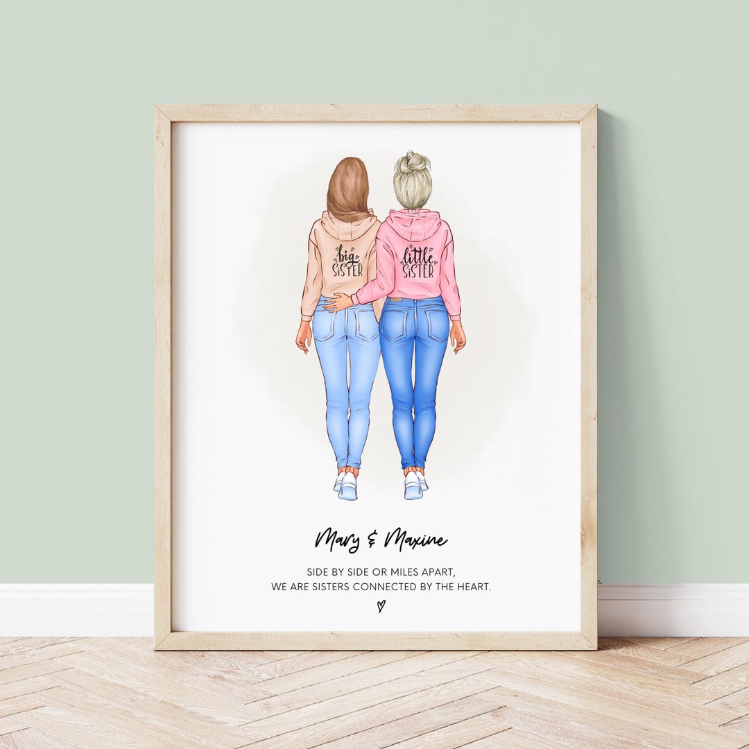 Personalised Sister Print - Personalised Birthday or Christmas Gift ...