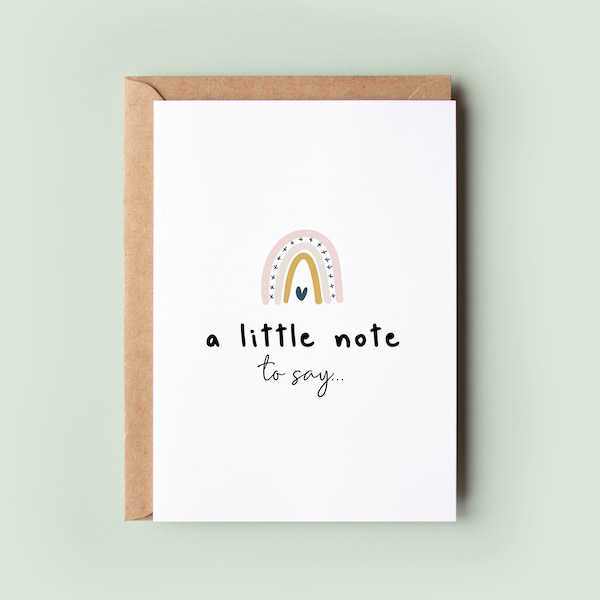 Just a Little Note - Etsy