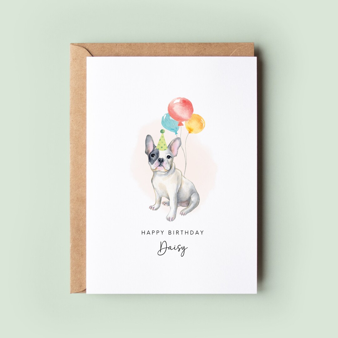 French Bulldog Birthday Card From the Dog, Birthday Card for Dog Dad ...
