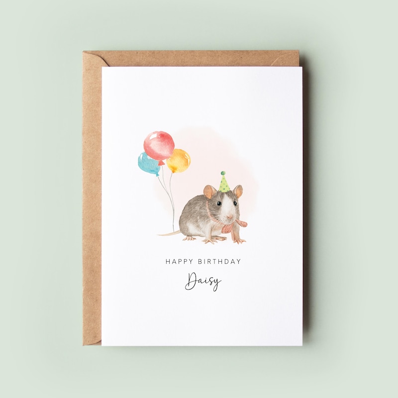 Rat Card - Etsy