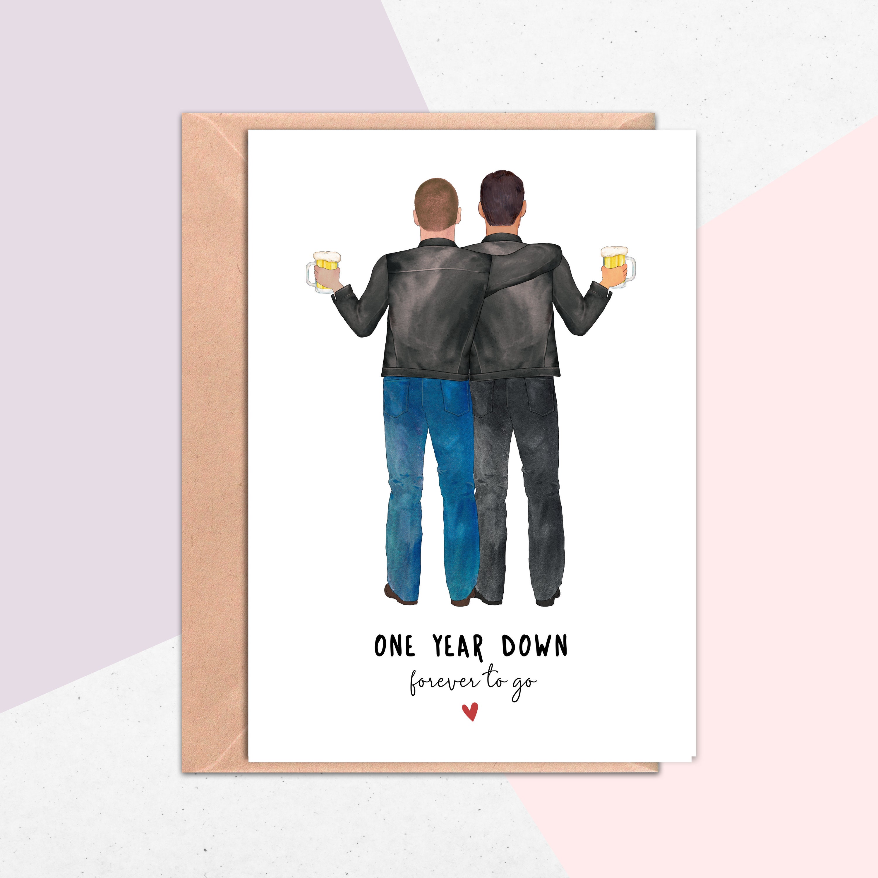 Happy Wedding Anniversary For Gay Couple Etsy Happy Wedding Anniversary For Gay Couple Etsy