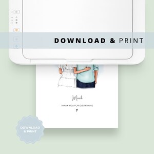 Printable Personalised Thank You for Arranging My Hen Party Card ...