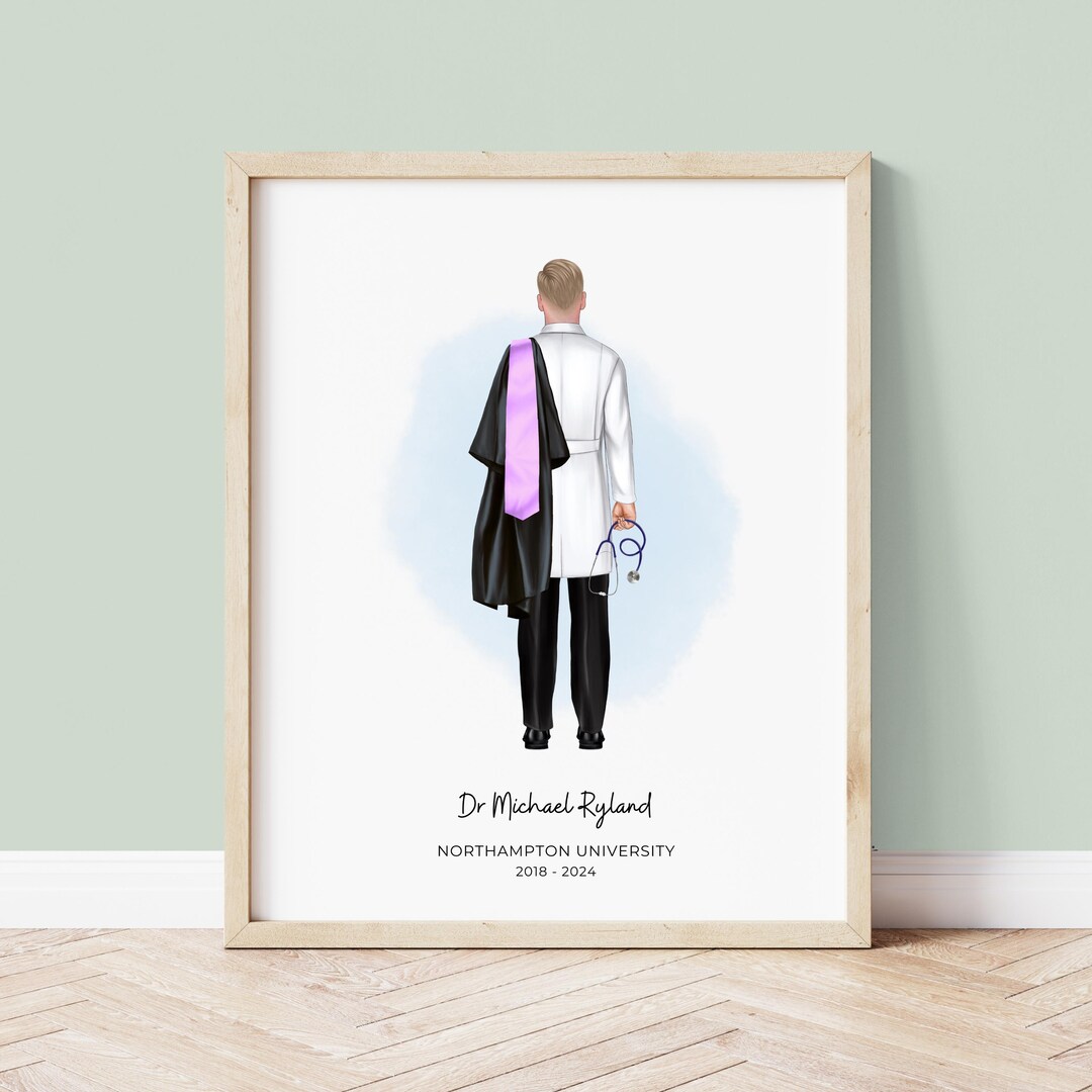 Doctor Graduation Print | Personalised Grad Gift for Doctor or Vet ...