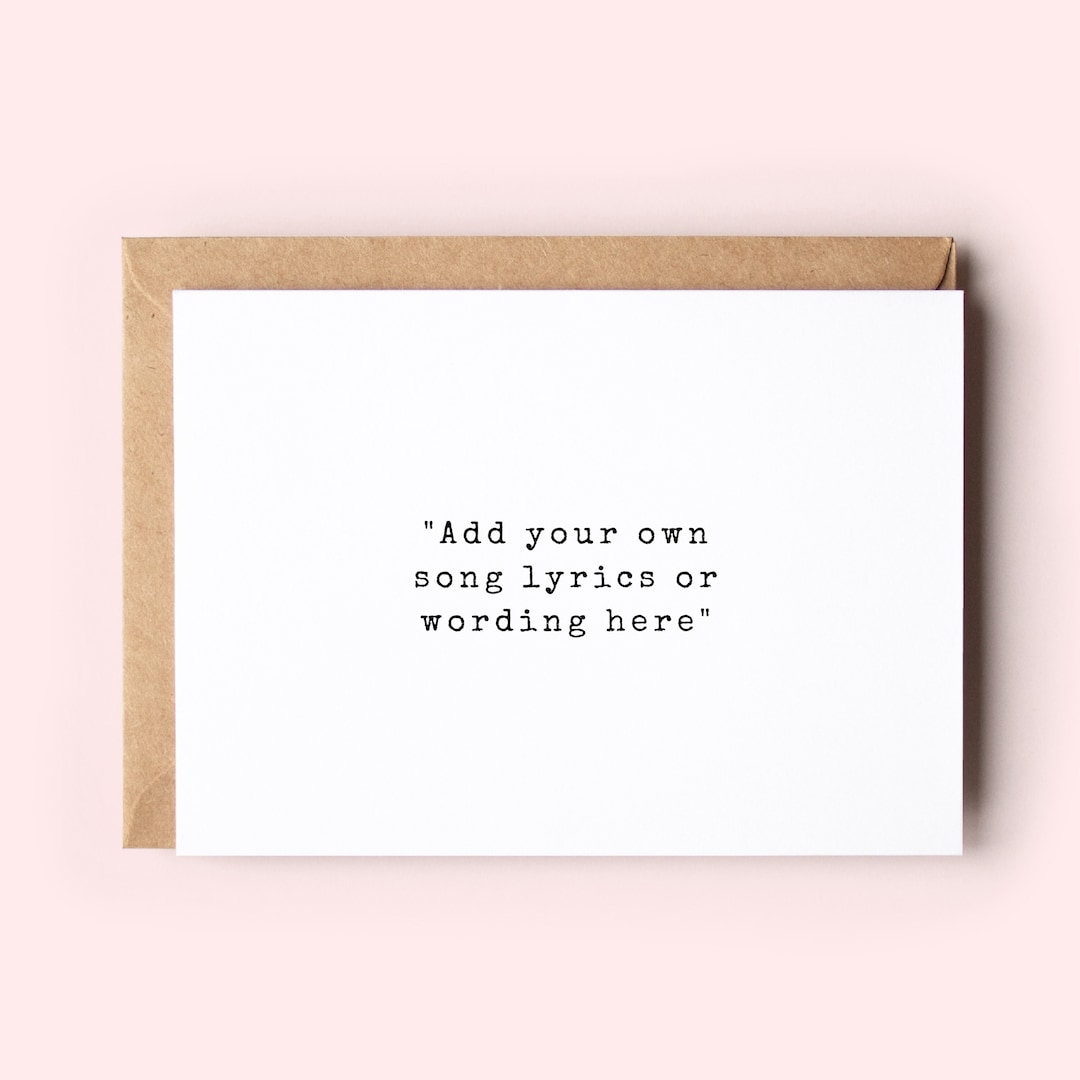 Create Your Own Card Personalised Card Custom Birthday Card - Etsy