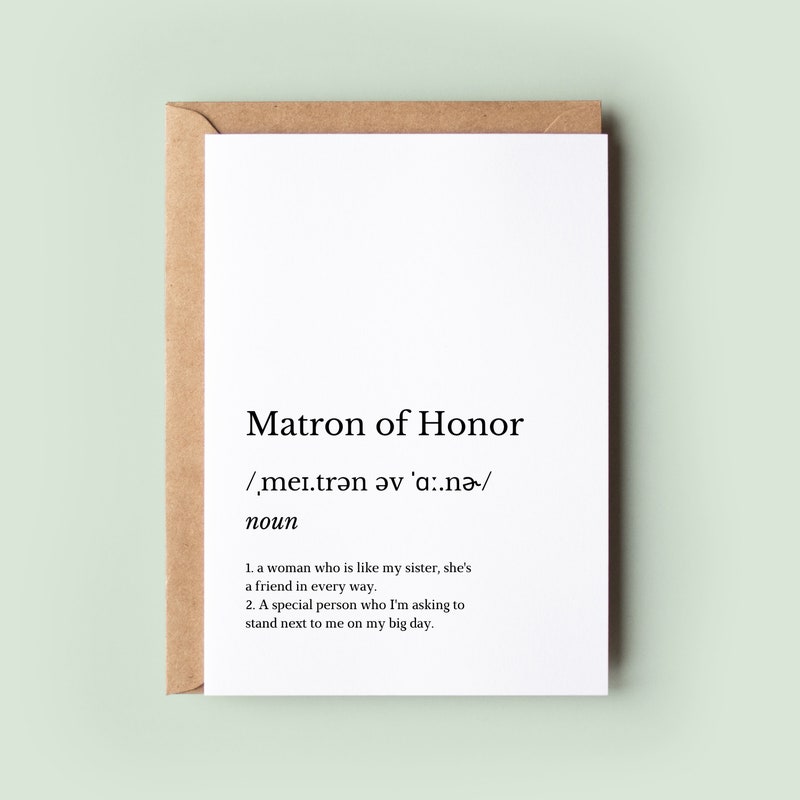 Matron of Honor - Etsy