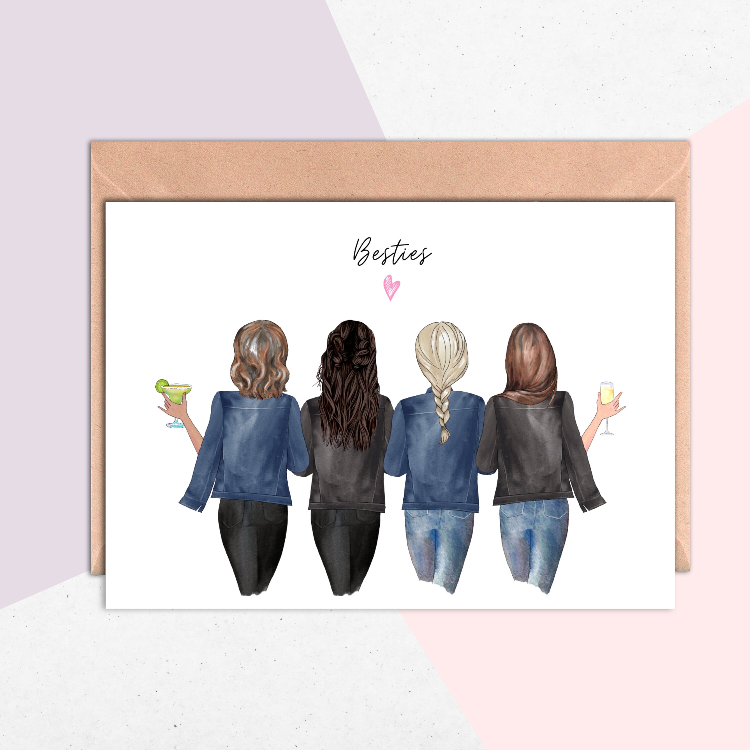 Personalised Best Friend Birthday Card Personalized Friend - Etsy UK