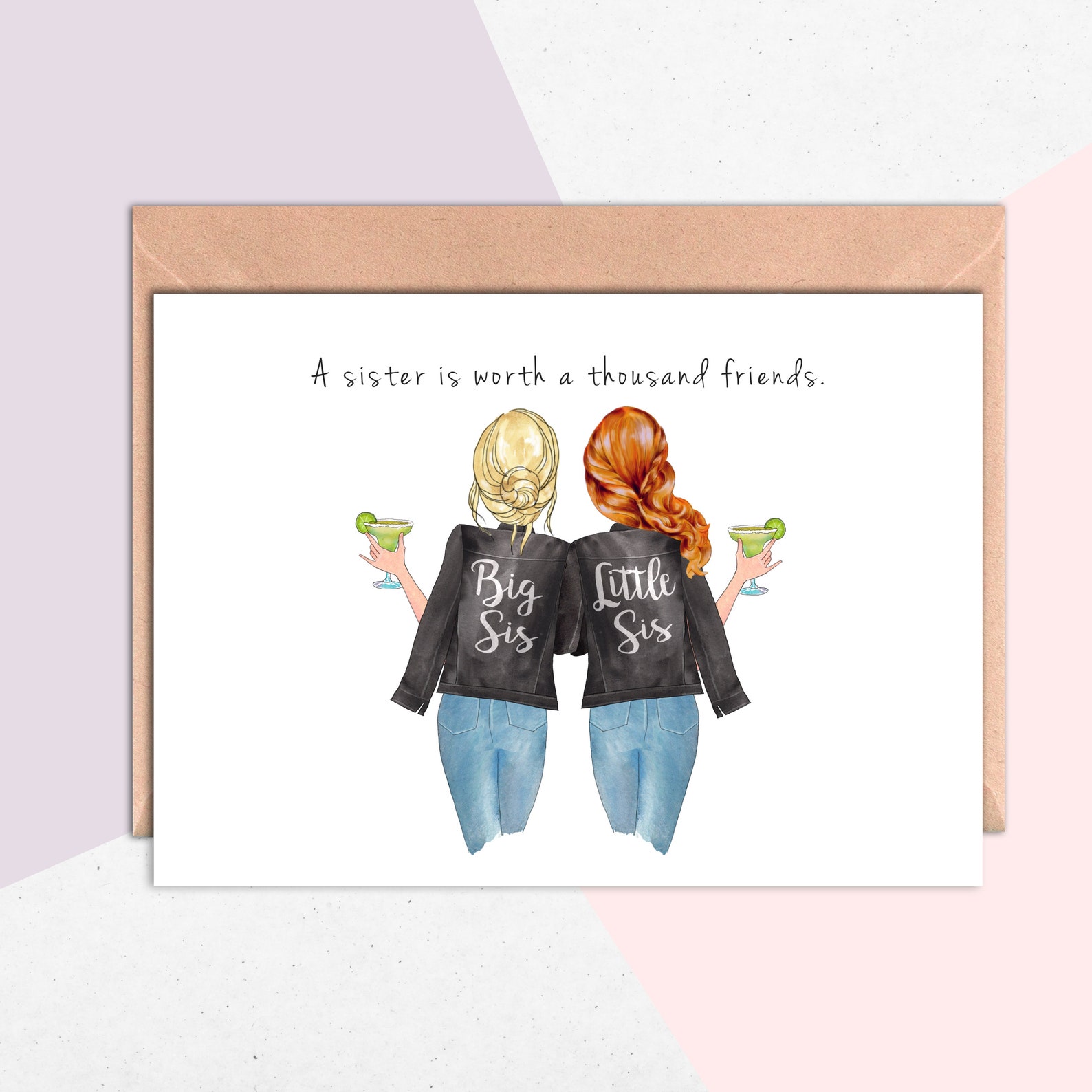 Personalised Sister Birthday Card Personalized Sister - Etsy