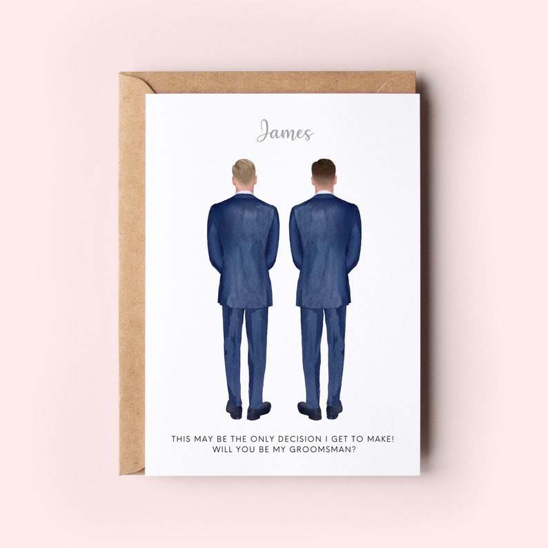 Will You Be My Best Man Card Best Man Card Groomsman Card - Etsy