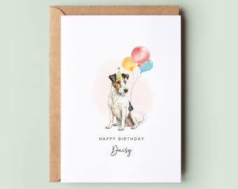 Wire Haired Fox Terrier Birthday Card - Etsy