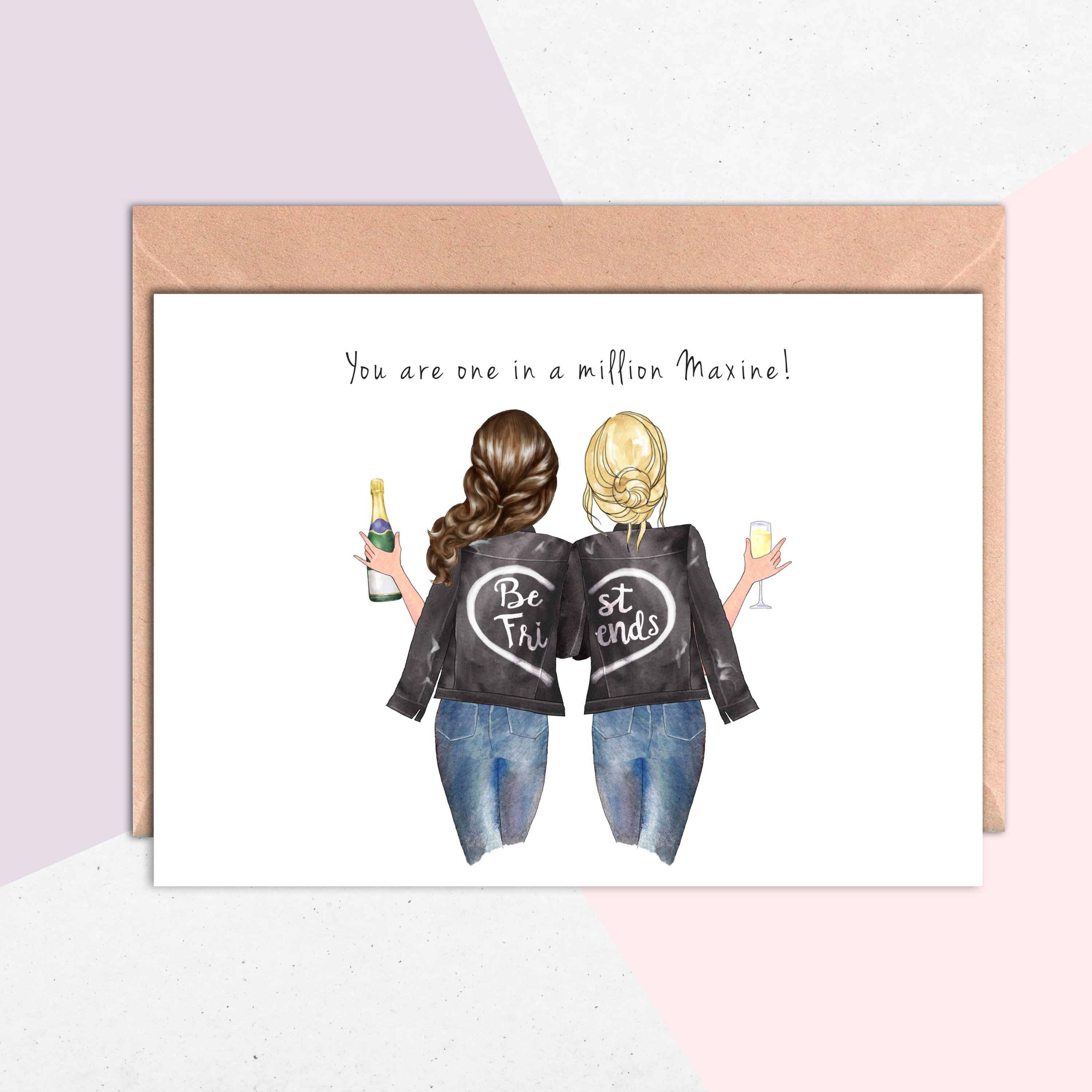 Personalised Best Friend Birthday Card Personalized Friend - Etsy