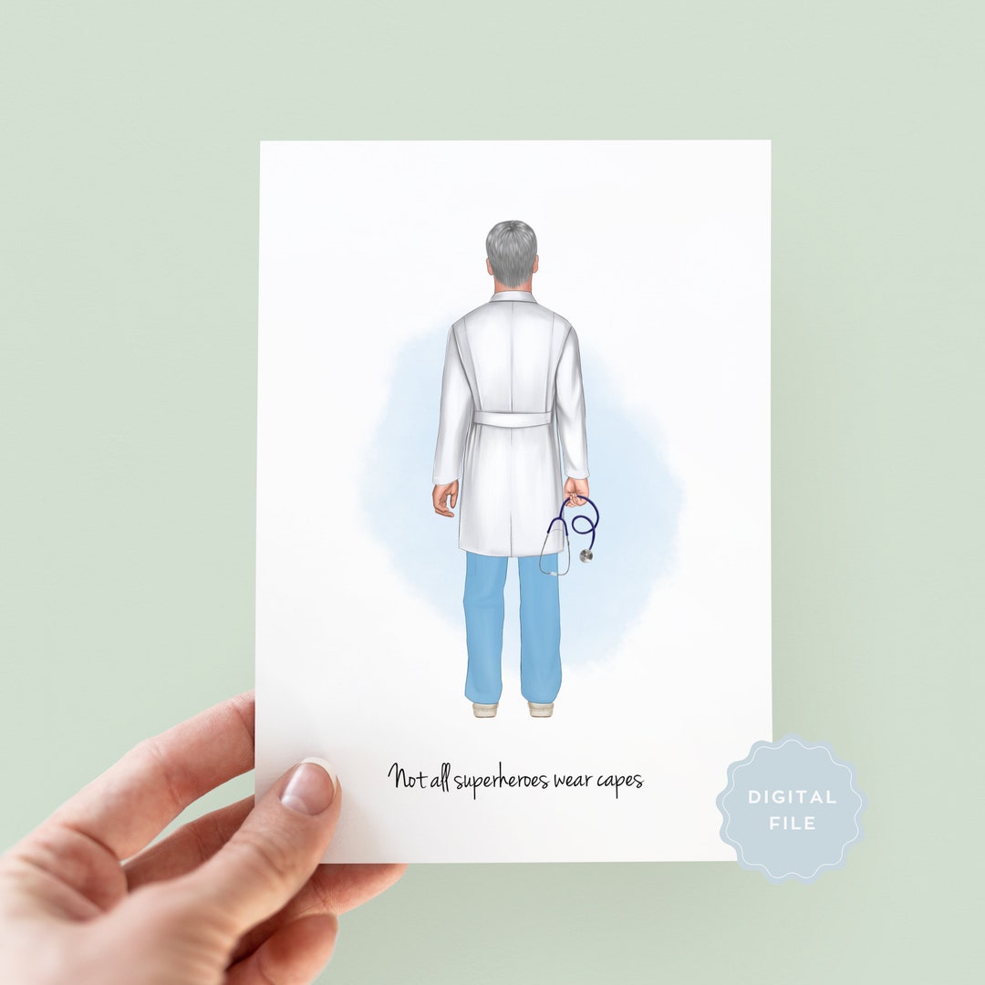 Printable Doctor Appreciation Card, Thank You Nurse Card, Thank You NHS ...