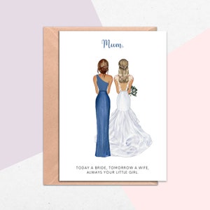 Personalised Wedding Card Mother of the Bride Mother of the | Etsy