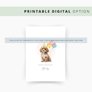 Cavapoo Dog Birthday Card From the Dog, Birthday Card for Dog Dad ...