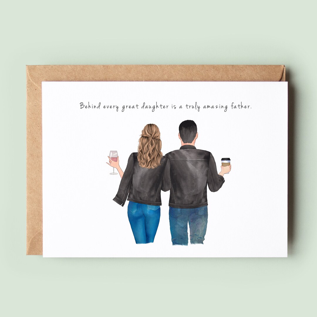 Personalised Father's Day Card, Personalized Father's Day Card, Happy ...