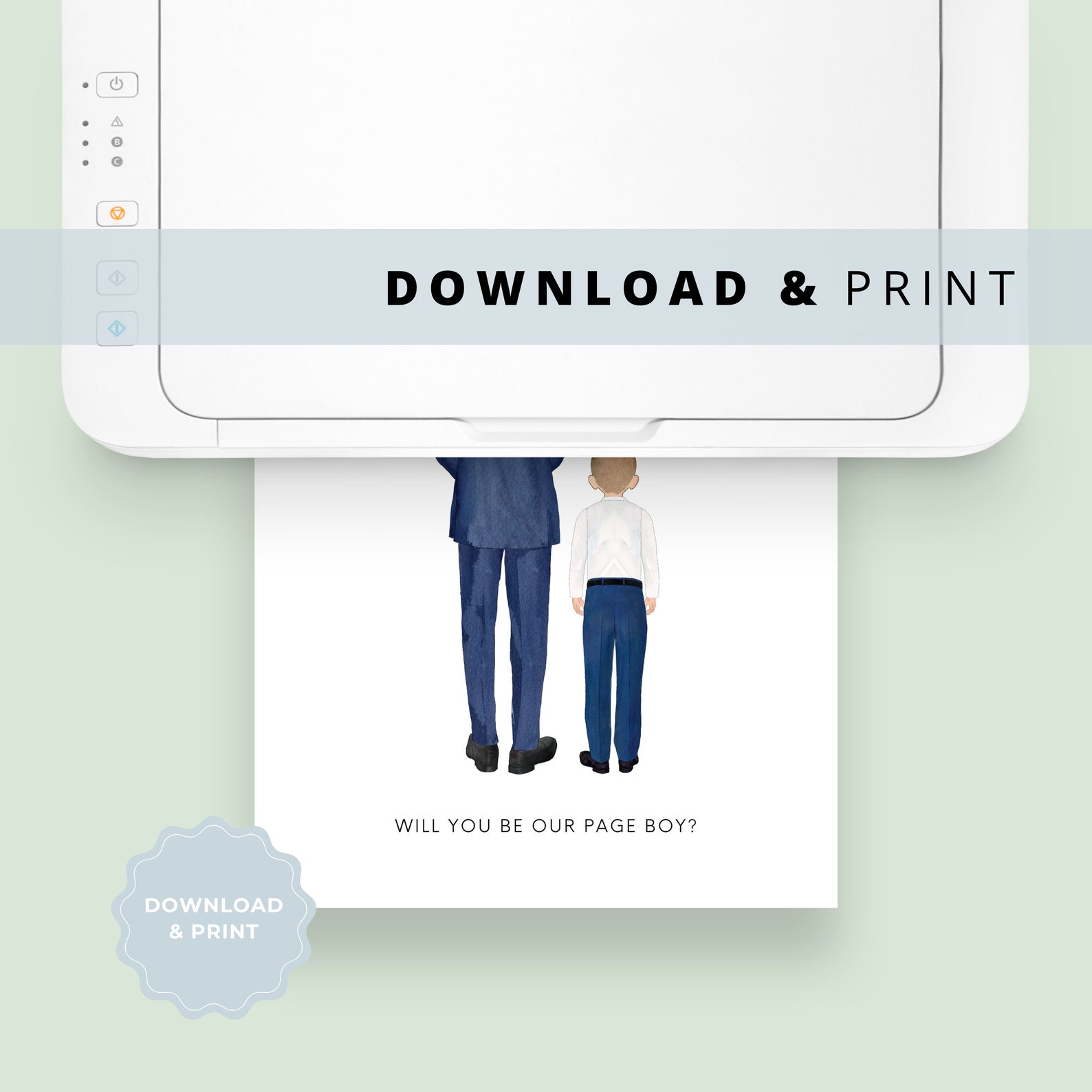 Printable Will You Be My Mini Best Man Card, Best Man Card, Mini ...