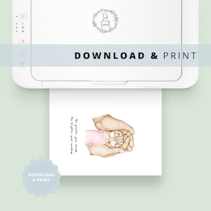 Printable Rainbow Baby Card for New Parents, Congratulations New Baby ...