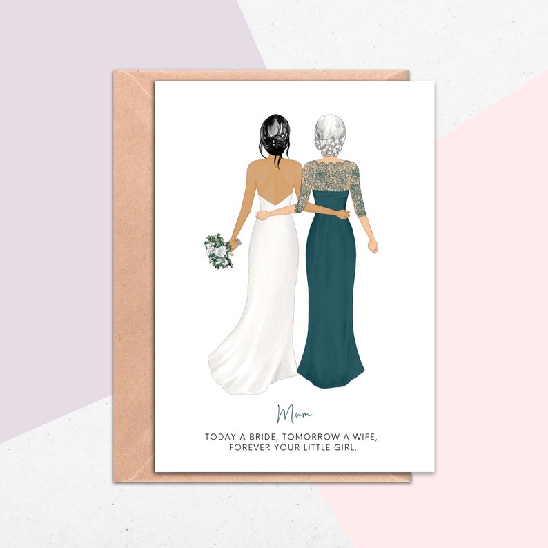 Personalised Wedding Card Mother of the Bride Mother of the - Etsy