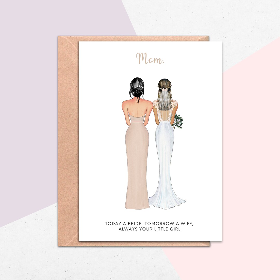 Personalised Wedding Card Mother of the Bride Mother of the - Etsy