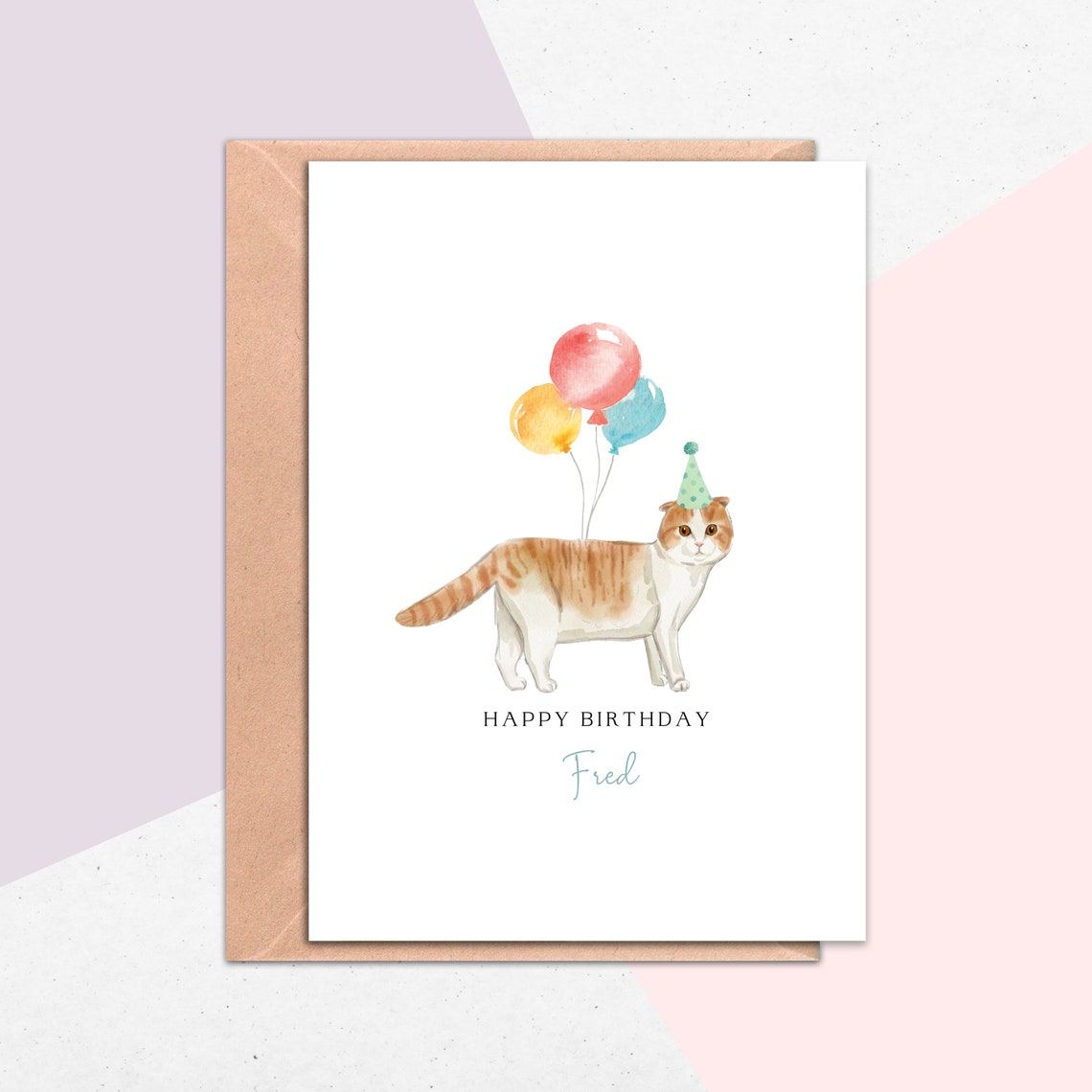 Ginger Cat Birthday Card From the Cat Birthday Card for Cat | Etsy