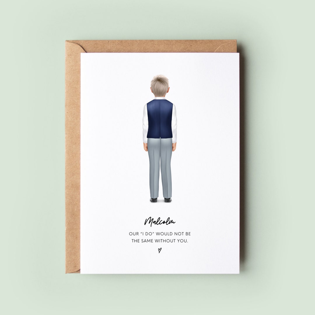 Be My Page Boy Card Personalised Page Boy Card Will You Be - Etsy