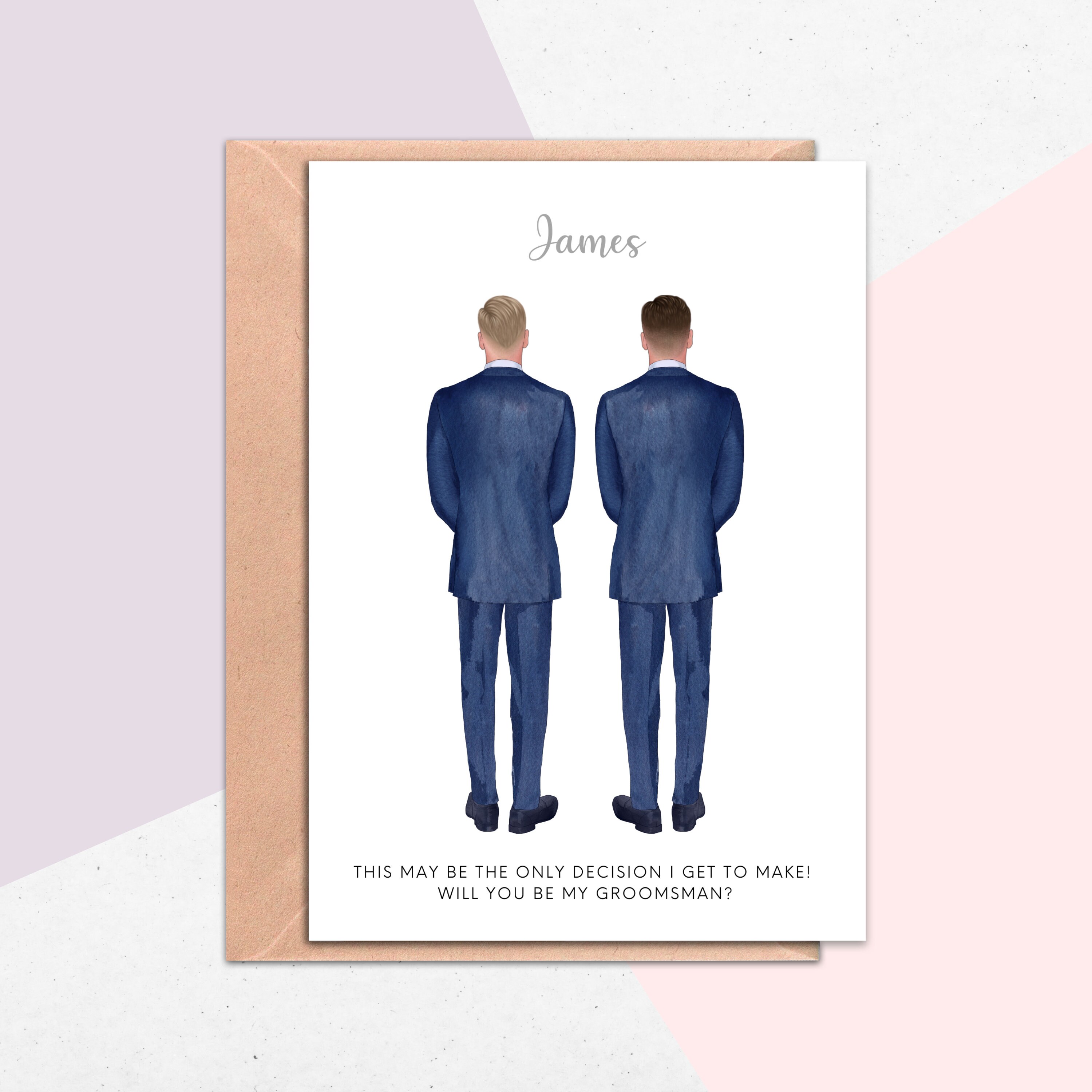 Will You Be My Best Man Card Best Man Card Groomsman Card - Etsy