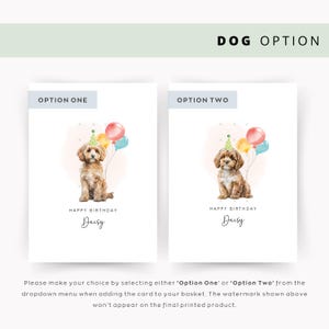 Cavapoo Dog Birthday Card From the Dog, Birthday Card for Dog Dad ...