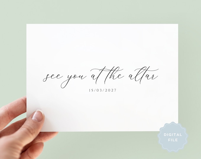 I Do Card, Groom Wedding Day Card, Heart Bride Wedding Day Card, See ...