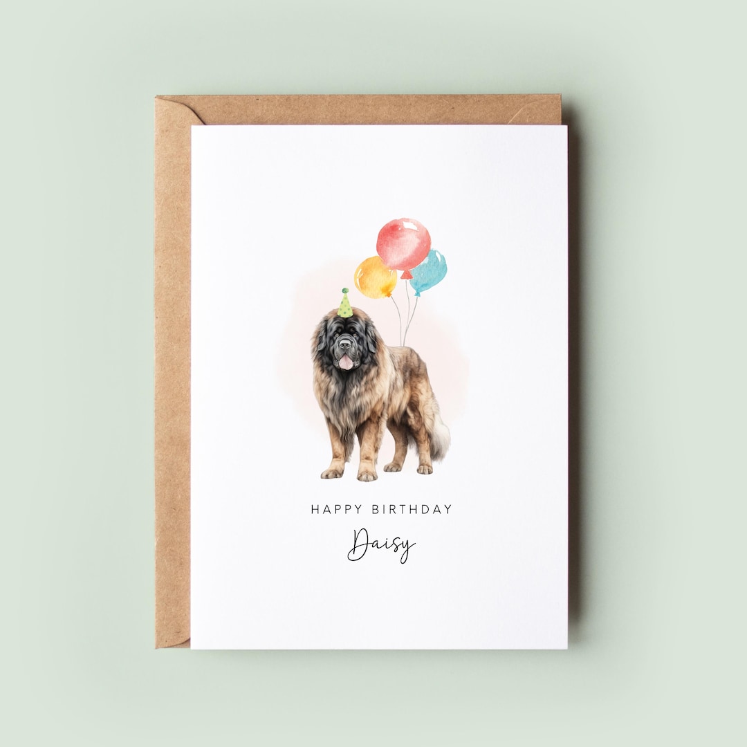 Tibetan Mastiff Birthday Card From the Dog, Birthday Card for Dog Dad ...