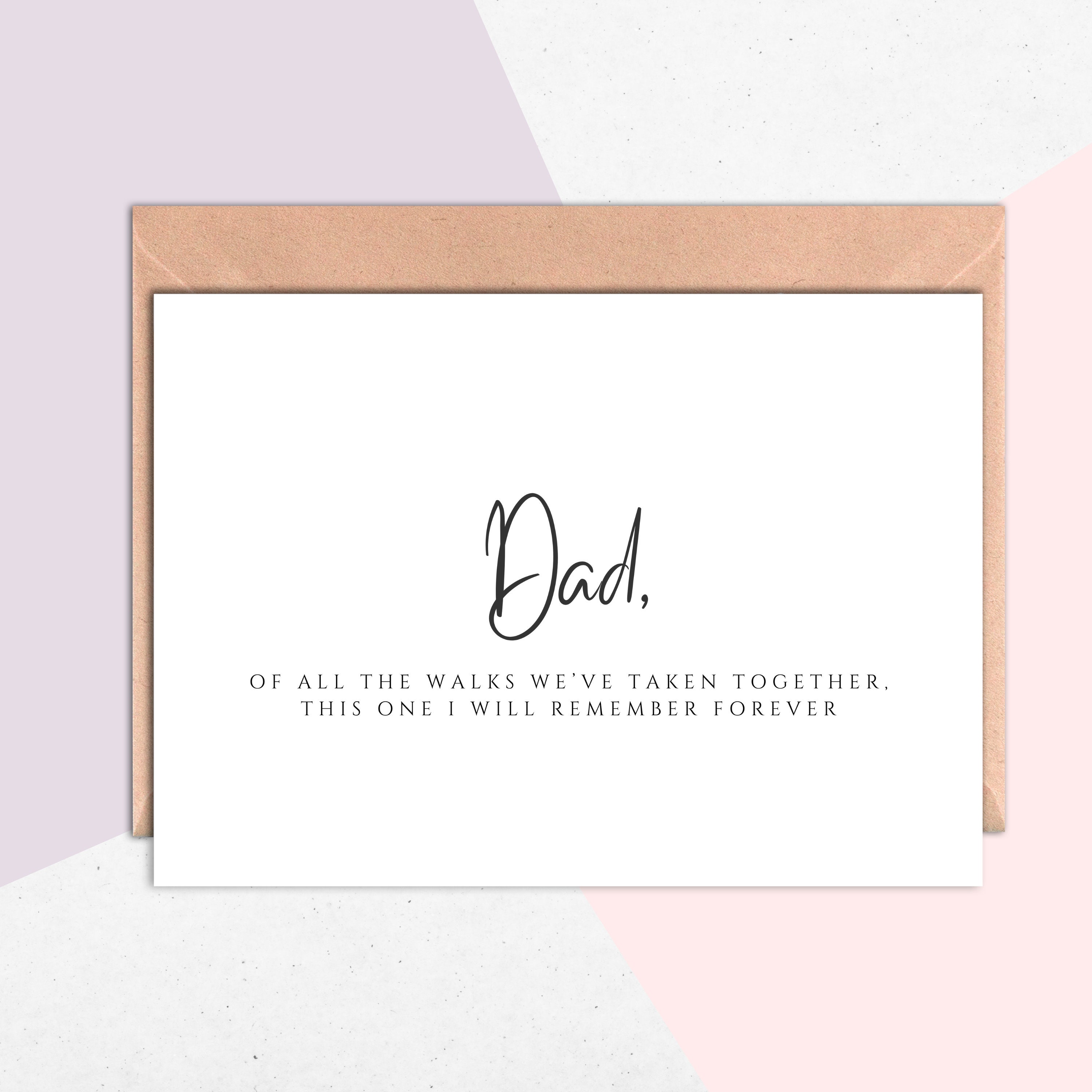 Wedding Card to Your Dad Father of the Bride Cards of All - Etsy
