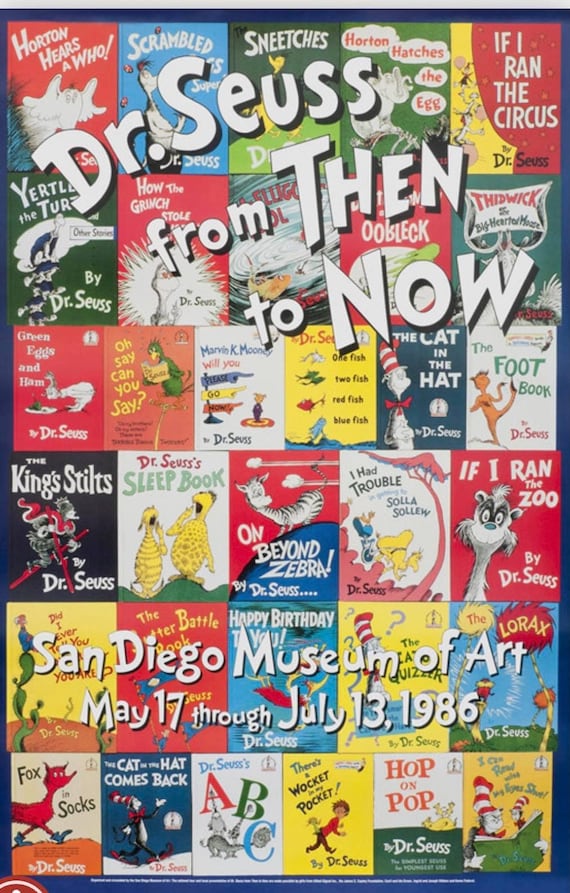 Dr. Seuss San Diego Museum of Art 1986 - Etsy