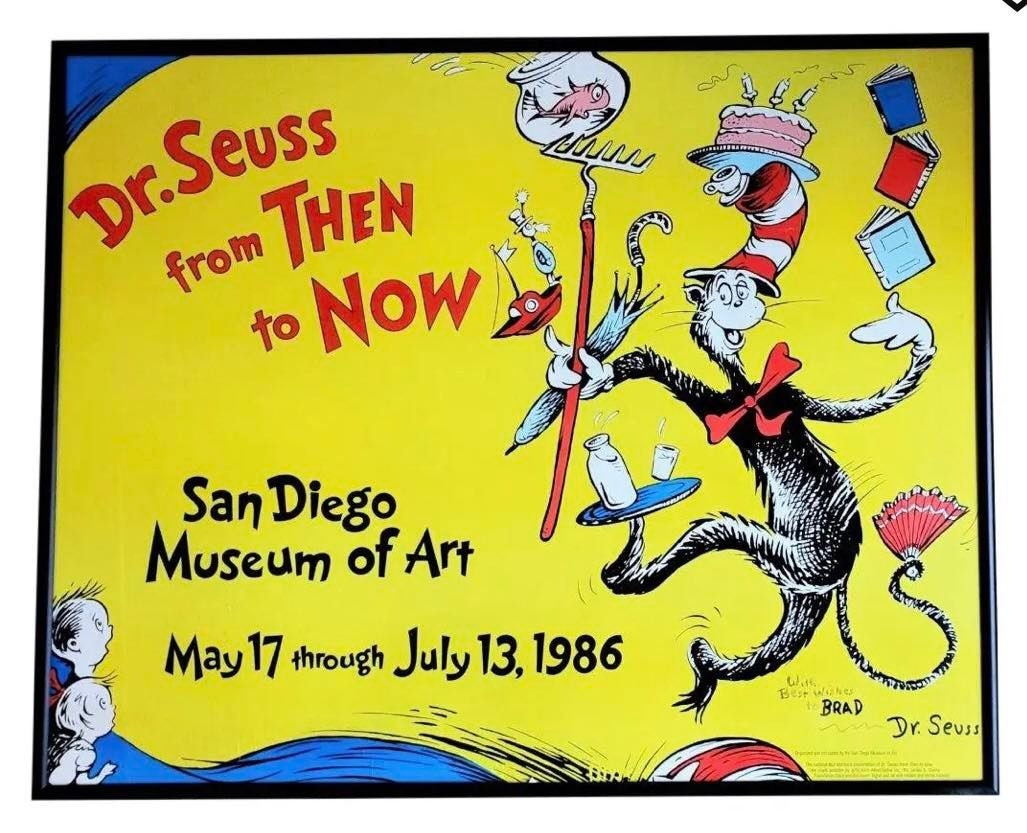 Dr. Seuss San Diego Museum of Art 1986 Vintage Poster - Etsy