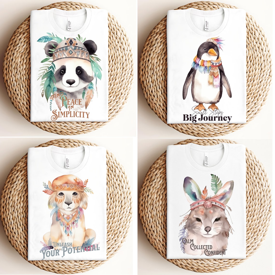 Boho Motivational Png Bundle, Boho Animal Prints Png, Boho Quote Png ...