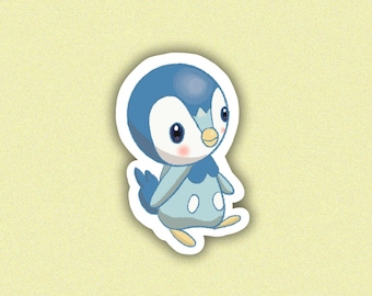Piplup Vinyl Sticker - Etsy