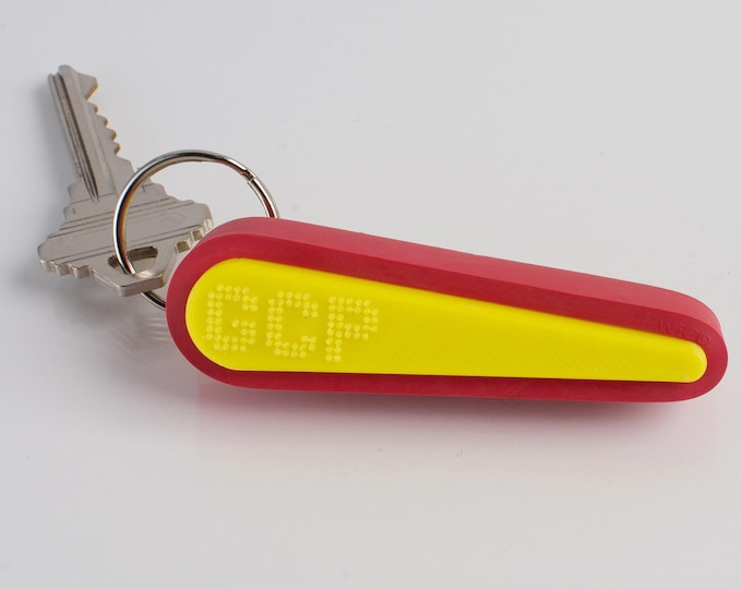 Custom Pinball Flipper Keychain 3D Printed With Your Game Initials and ...