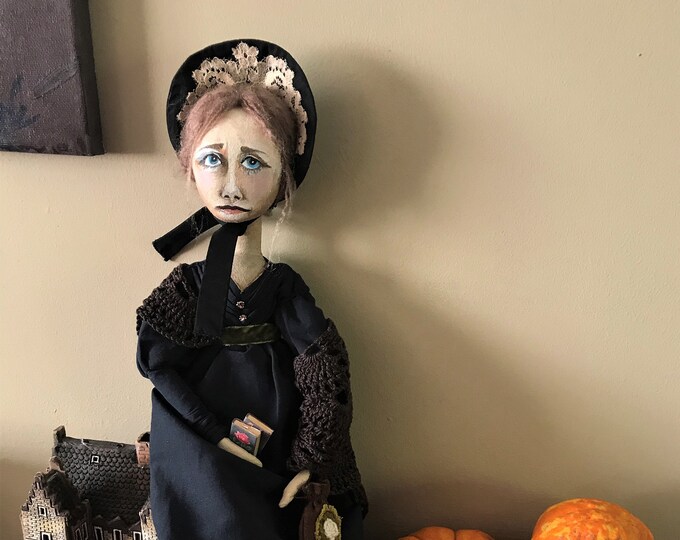Doll Jane Eyre-handmade Art ,ooak,fabric Doll - Etsy