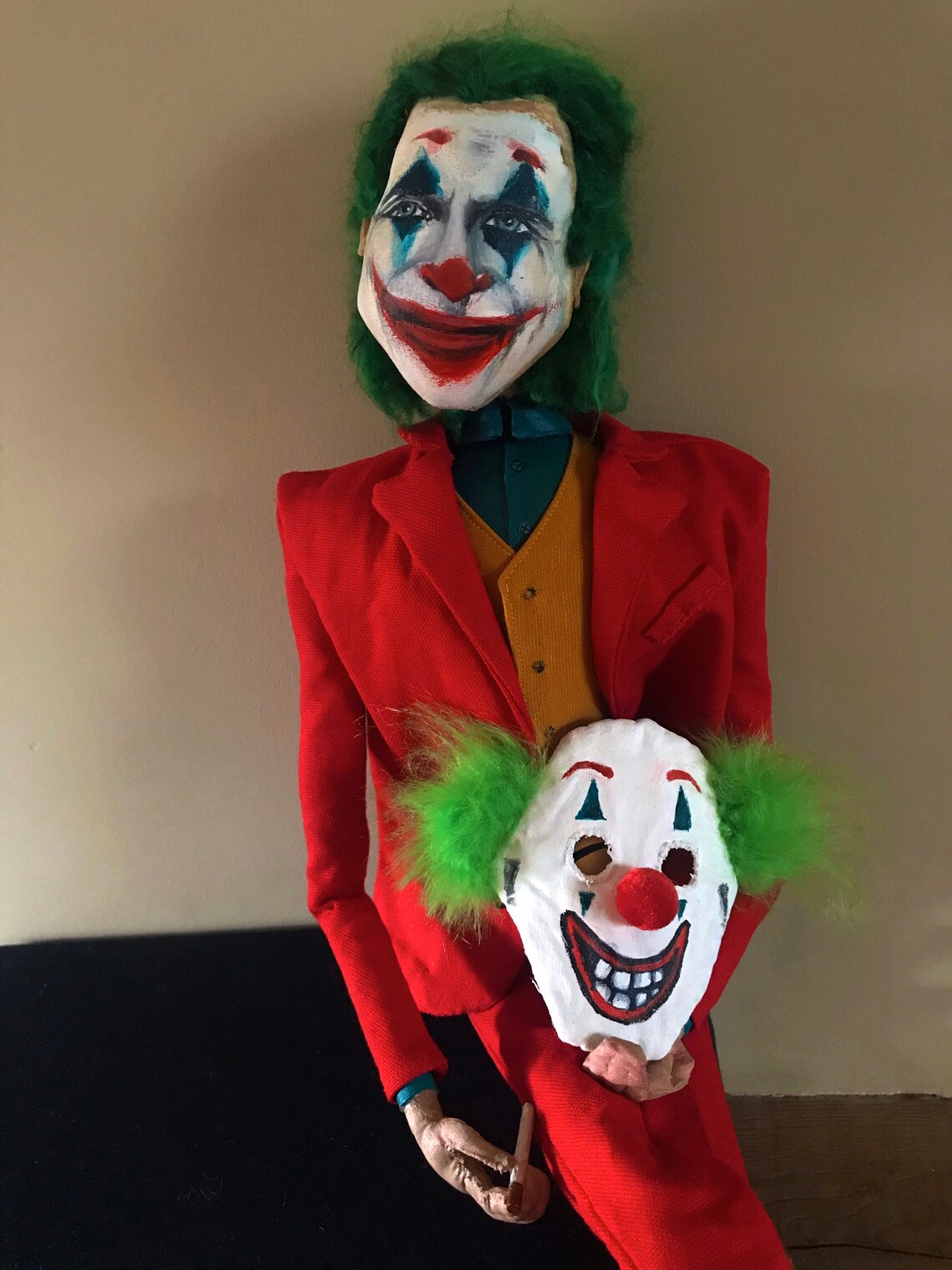 Joker doll-artinteriorhandmade doll | Etsy