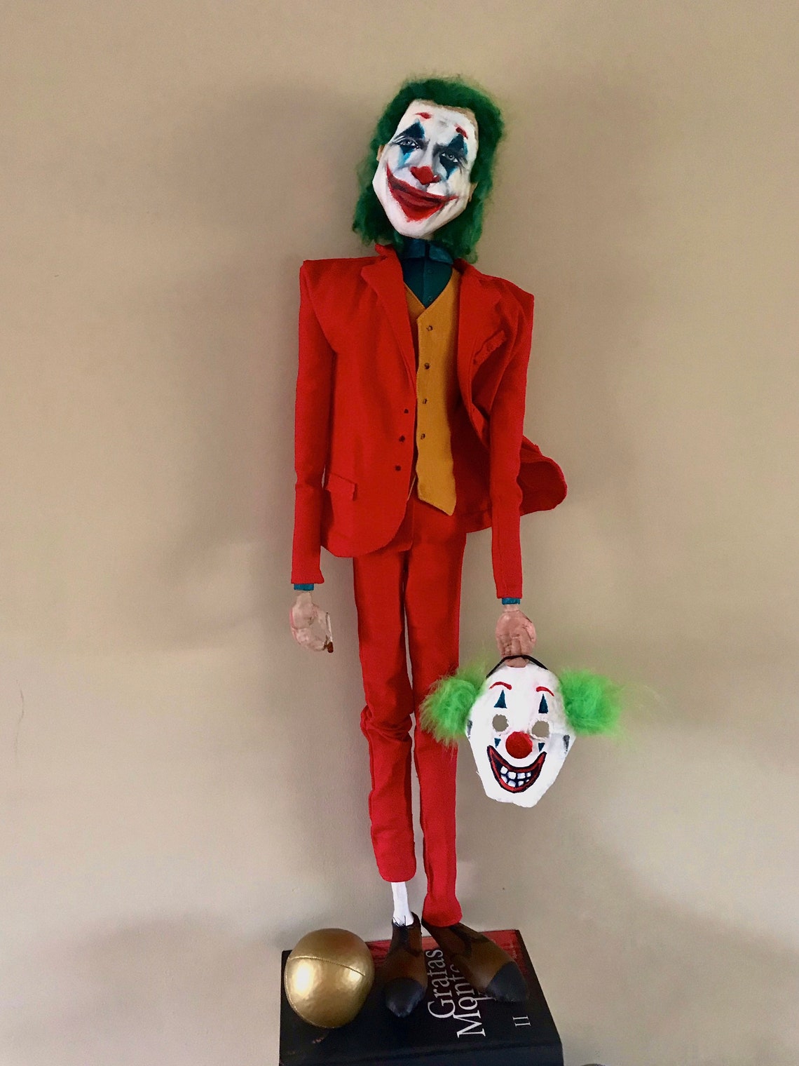 Joker doll-artinteriorhandmade doll | Etsy