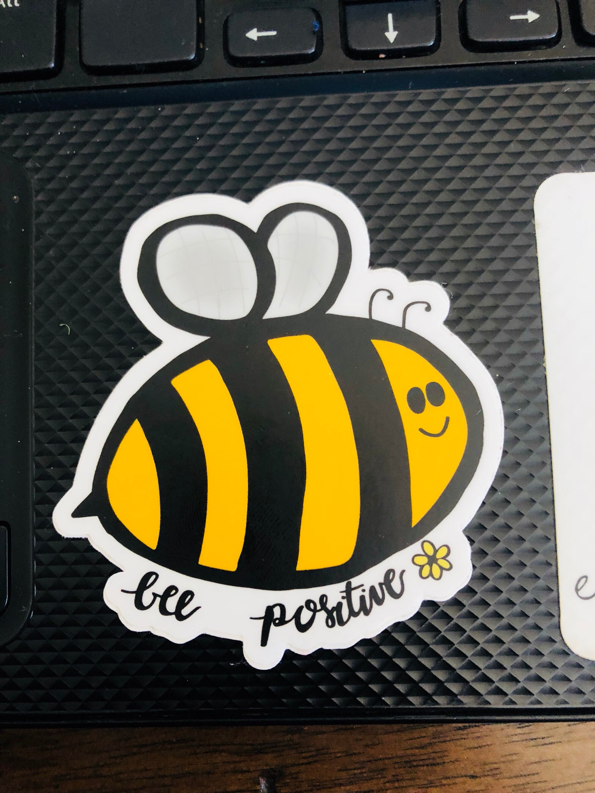 Bee Positive Vinyl Sticker - Etsy
