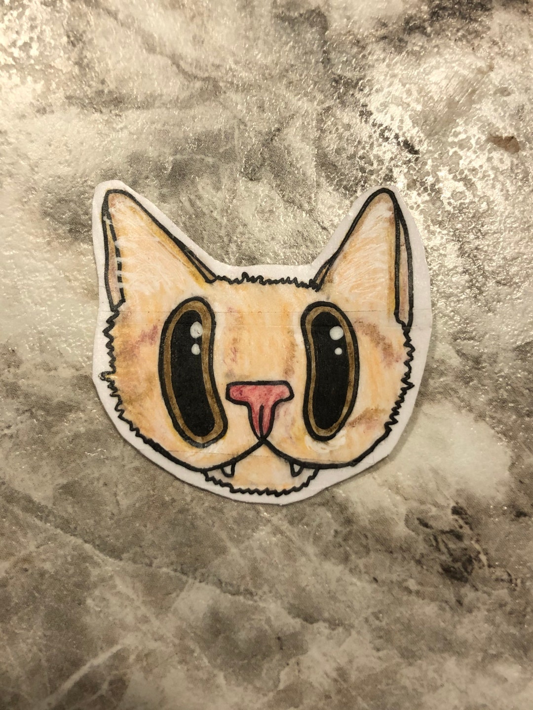 Tan Tabby Cat Sticker - Etsy