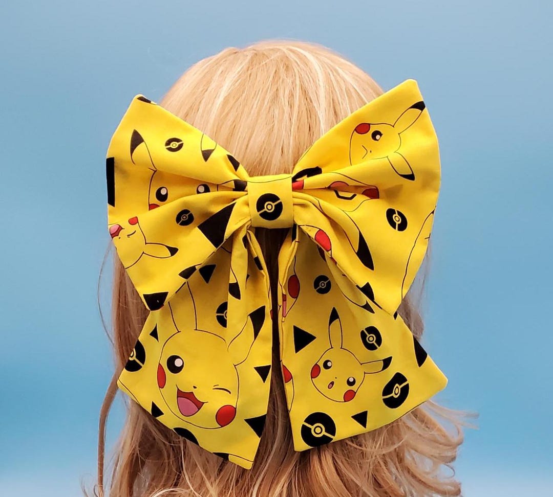 Pokémon Inspired ~ Pikachu Inspired ~ Vintage Style Bow - Etsy