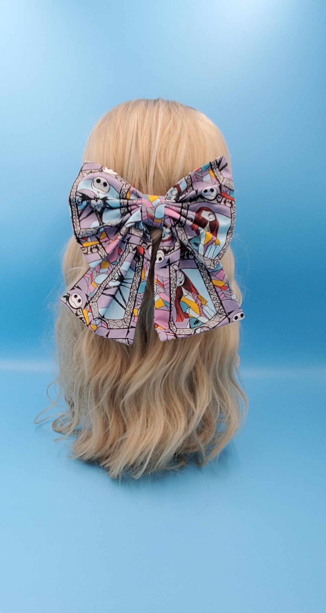 Nightmare Before Christmas Inspired / Stained Glass / Vintage Style Bow ...