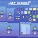 Wizard Frog Computer Desktop Theme Background Wallpaper Organizer Set ...